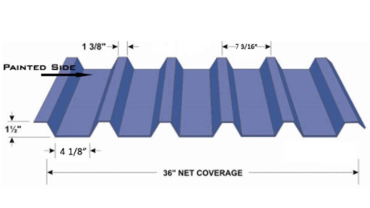 Reversed Box Rib™ - 1.5" Deep Metal Panels | AEP Span Products
